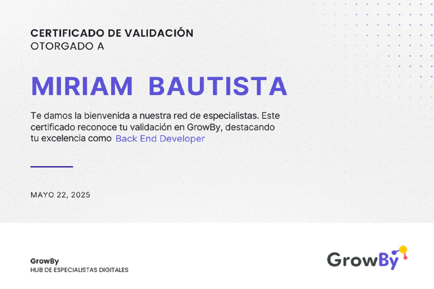 Miriam Bautista - Full Stack Developer Portfolio