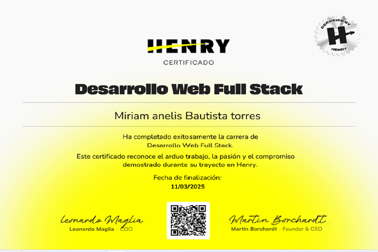 Miriam Bautista - Desarrolladora Full Stack Portfolio